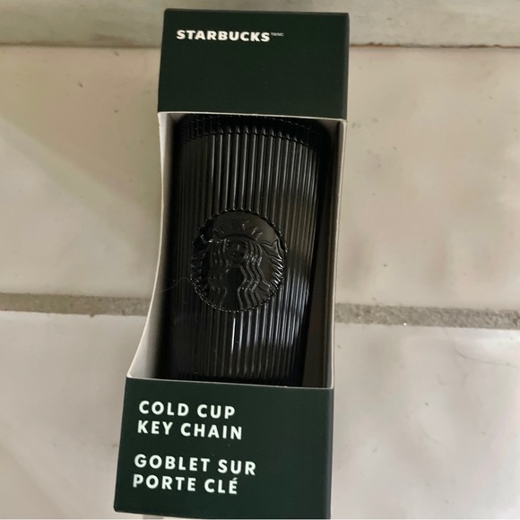Starbucks | Accessories | Starbucks 224 Black Metallic Pleated Cold Cup ...